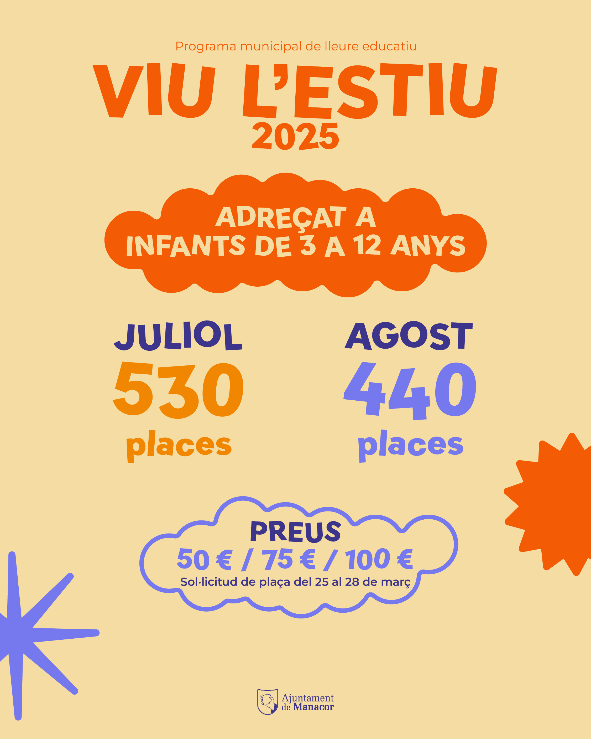 Viu l'estiu 2025 | Ajuntament de Manacor